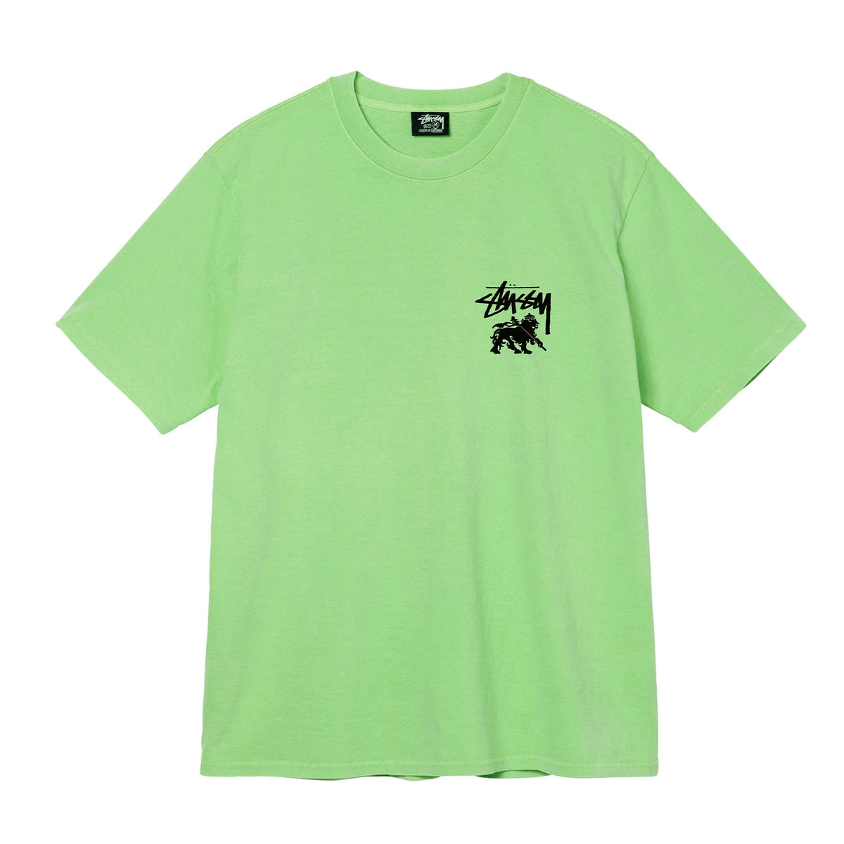 STÜSSY Rasta Dot Pig. Dyed Tee, Green – FCHSKATE
